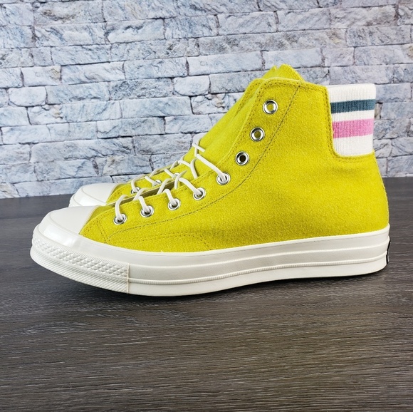Converse | Shoes | Converse Chuck 7 Retro Stripe Hi Bold Citron | Poshmark
